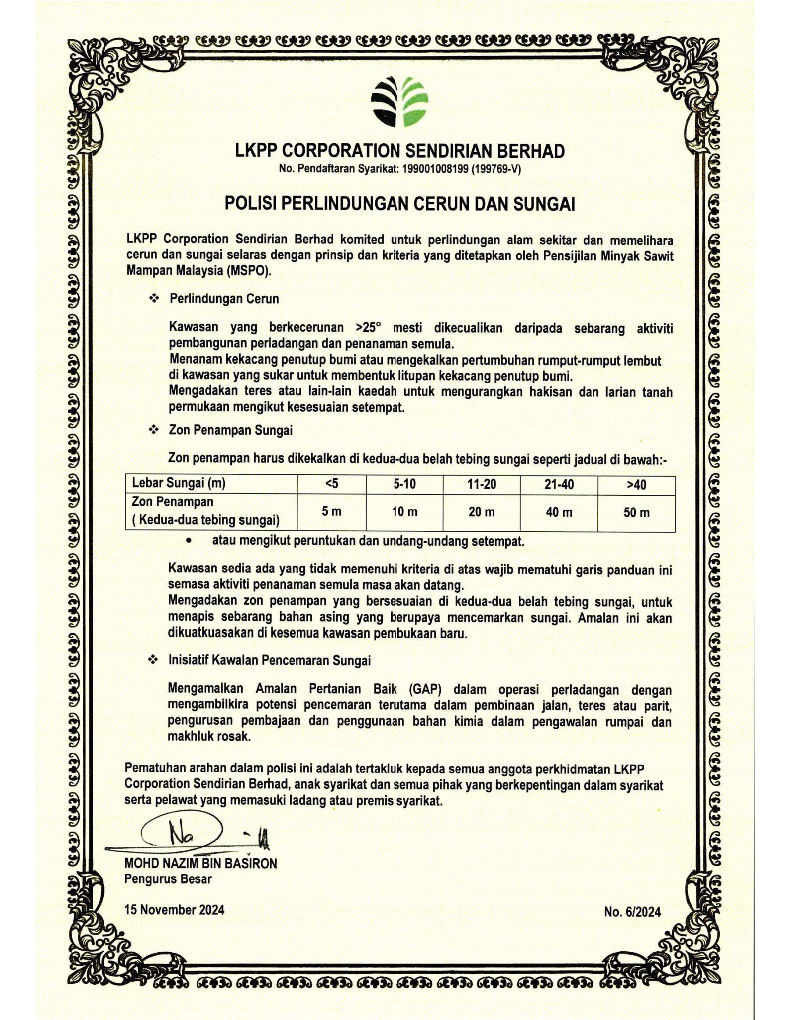 POLISI SYARIKAT - LKPP Corporation Sendirian Berhad